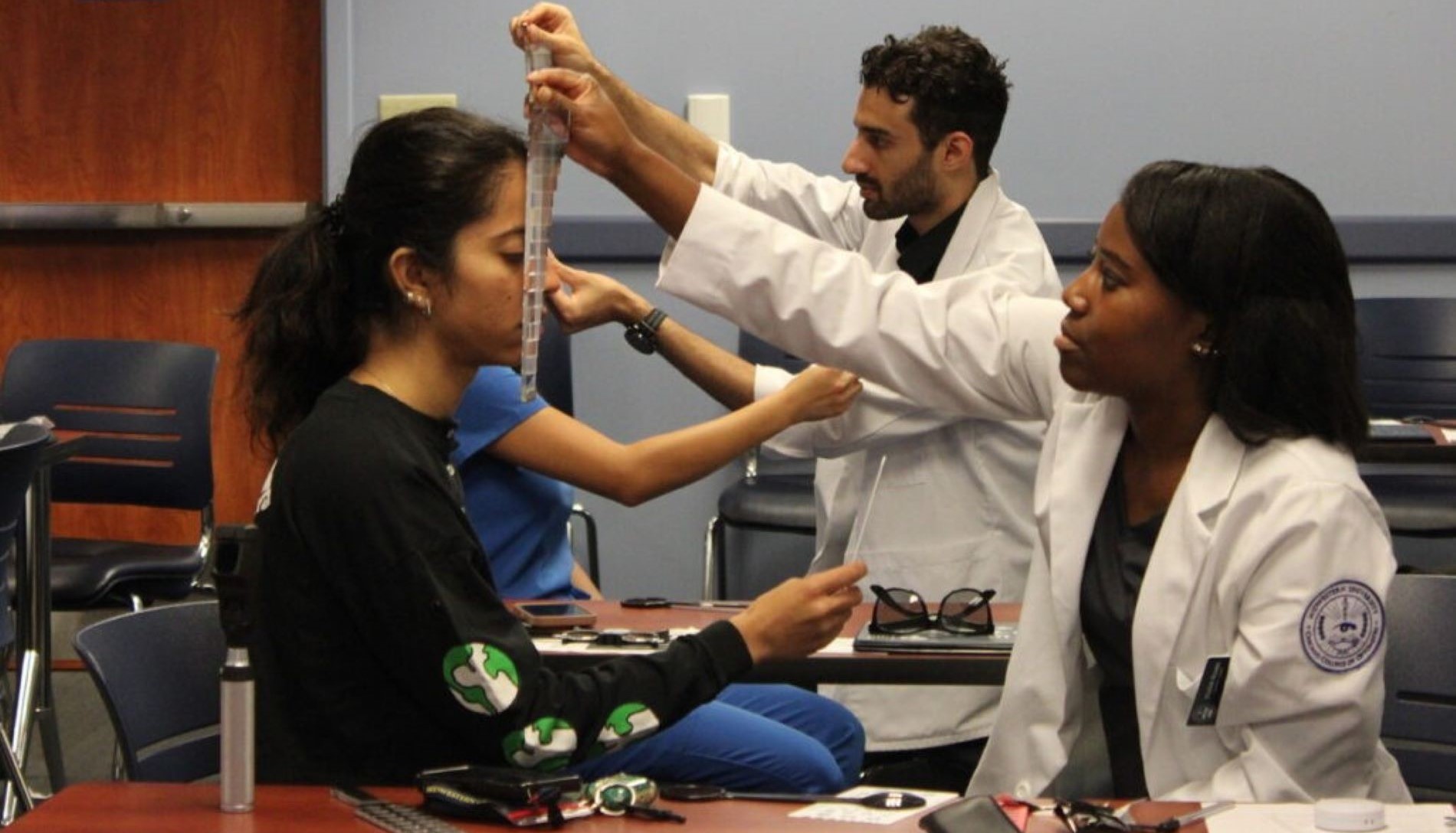 Optometry Students Perform Vision Screening on Incoming Dental Students ...